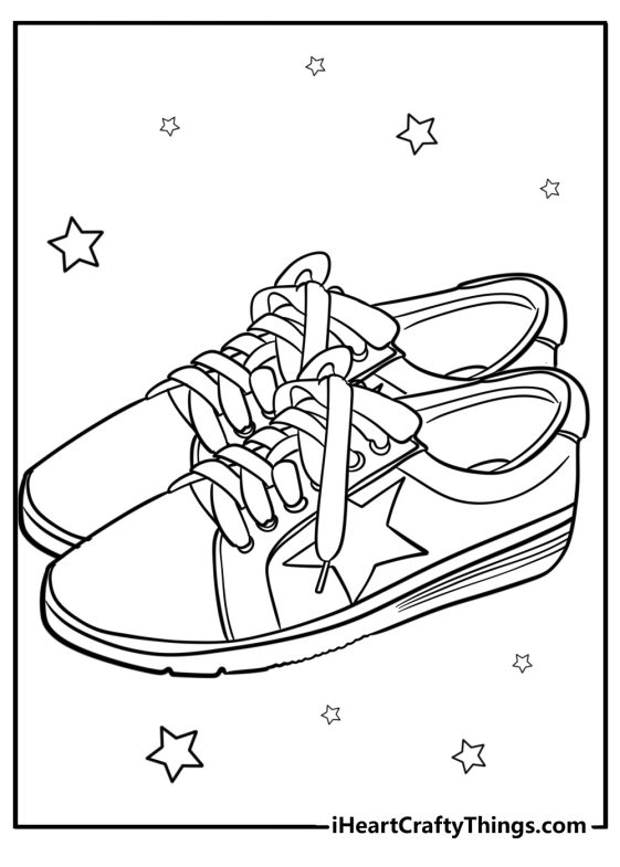 Shoes Coloring Pages: 40 Free Printable Sheets For Kids