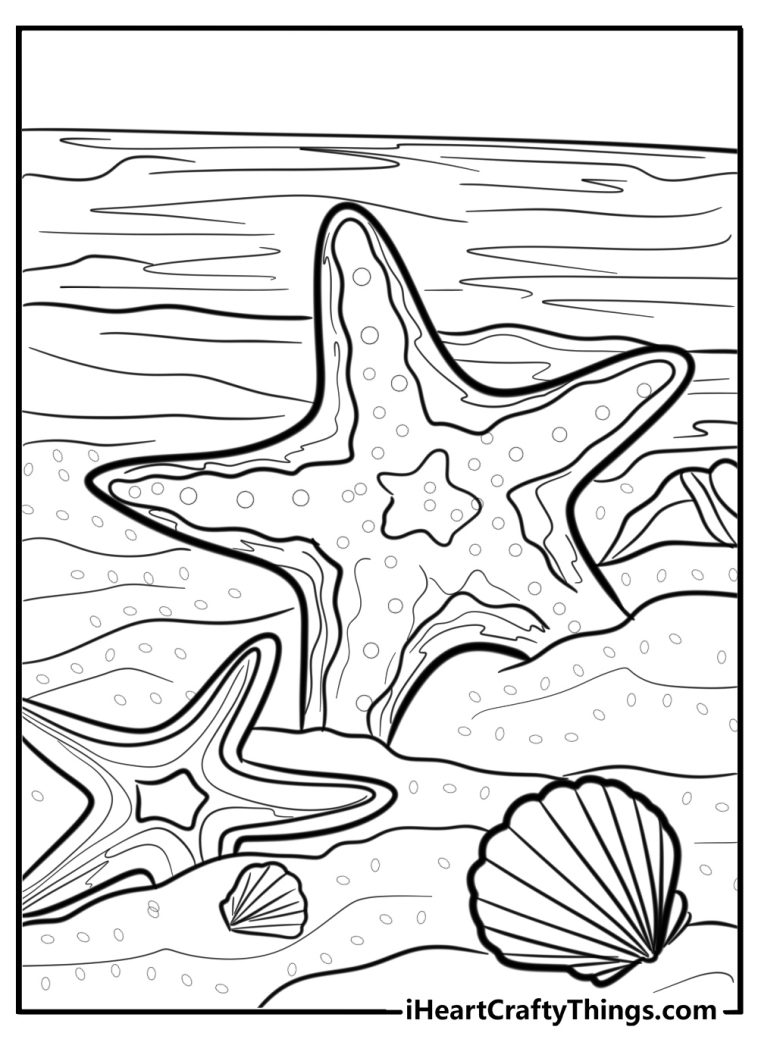 31 New Starfish Coloring Pages (100% Free To Print)