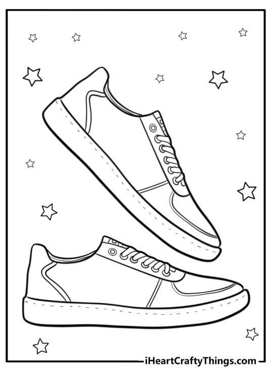 Shoes Coloring Pages: 40 Free Printable Sheets For Kids