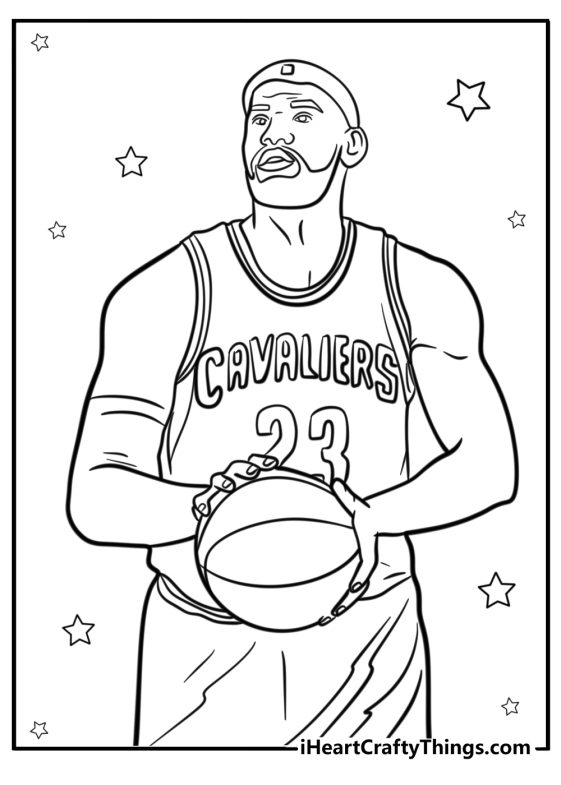 34 New Lebron James Coloring Pages (100% Free To Print)