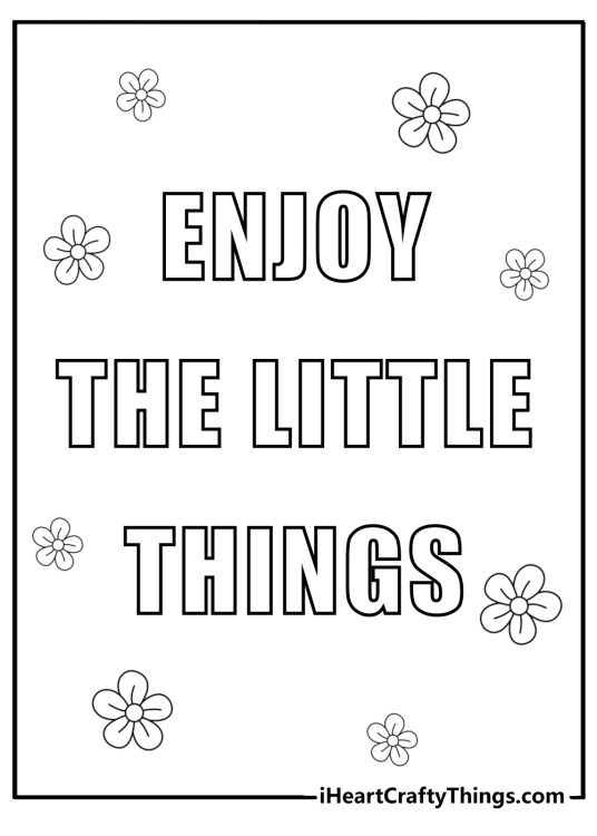 21 Motivational Quotes Coloring Pages (Free PDF Printables)