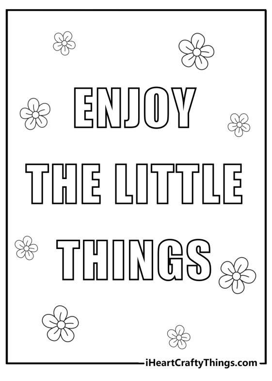 21 Motivational Quotes Coloring Pages (Free PDF Printables)