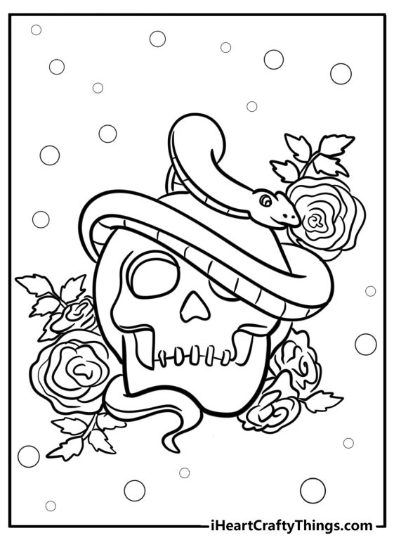 21 New Gothic Coloring Pages (100% Free To Print)