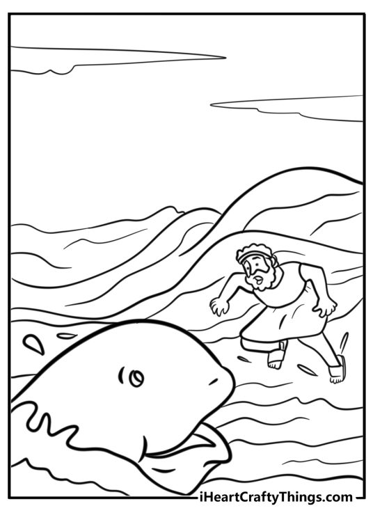 29 Jonah And The Whale Coloring Pages (100% Free To Print)