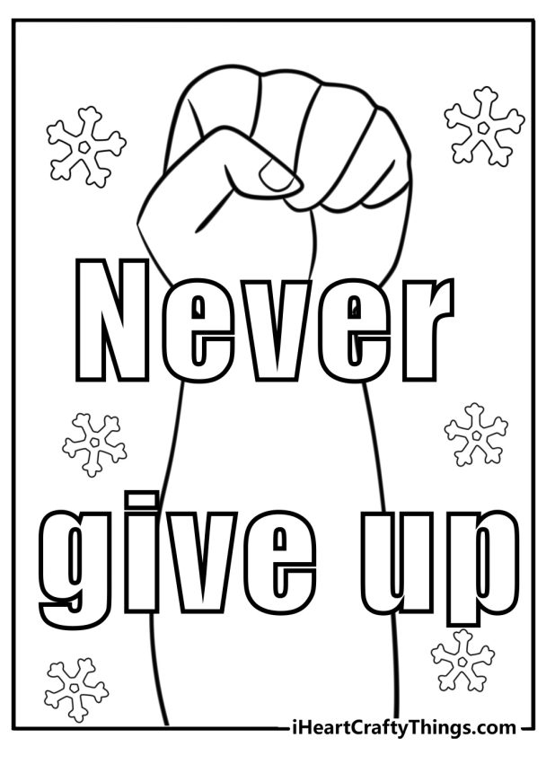 21 Motivational Quotes Coloring Pages (Free PDF Printables)