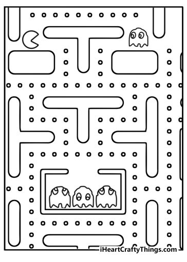 30 New Pac-Man Coloring Pages (100% Free To Print)