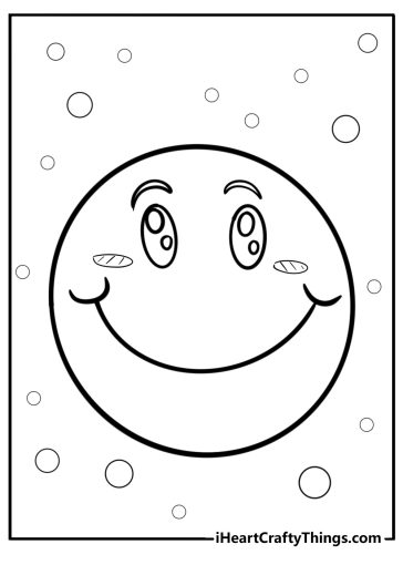 20 New Smiley Face Coloring Pages (100% Free To Print)