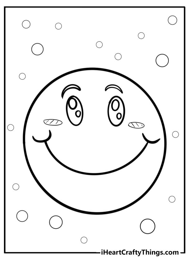 20 New Smiley Face Coloring Pages (100% Free To Print)