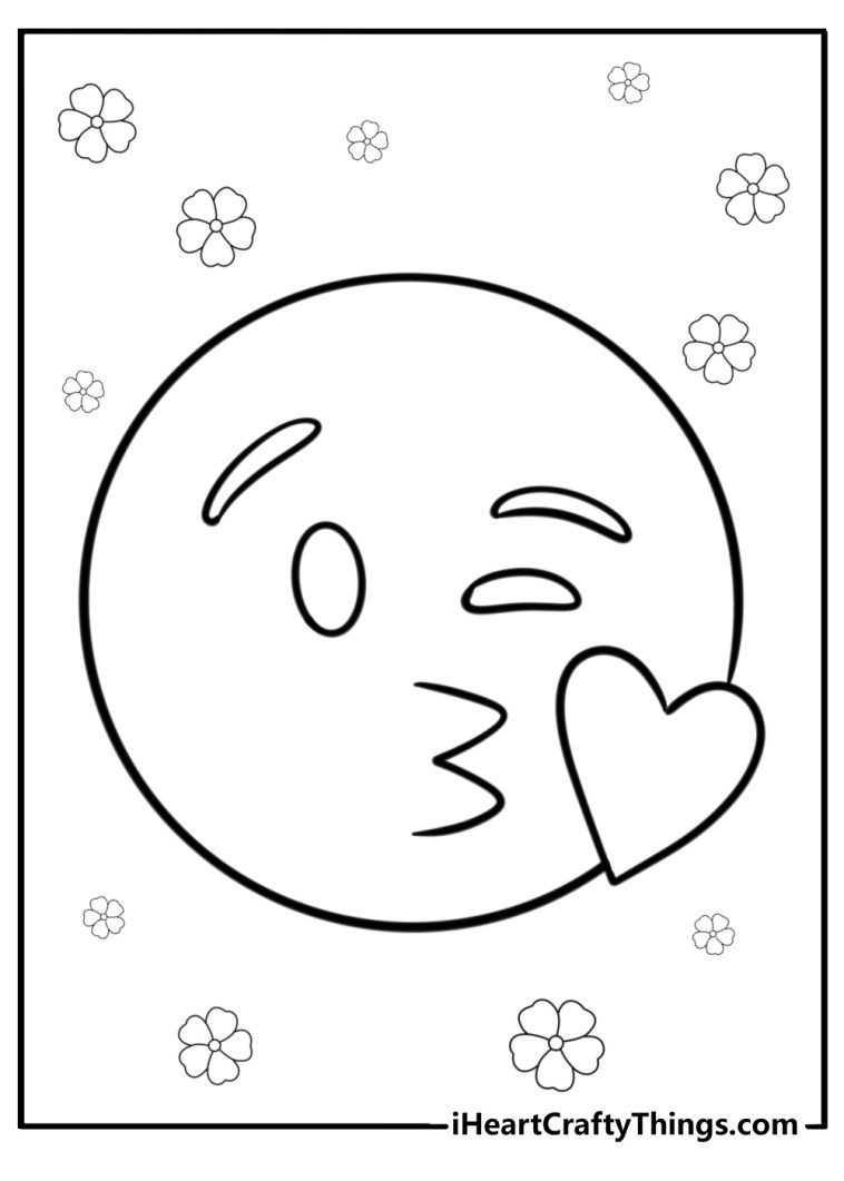 20 New Smiley Face Coloring Pages (100% Free To Print)