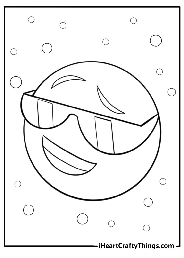 20 New Smiley Face Coloring Pages (100% Free To Print)