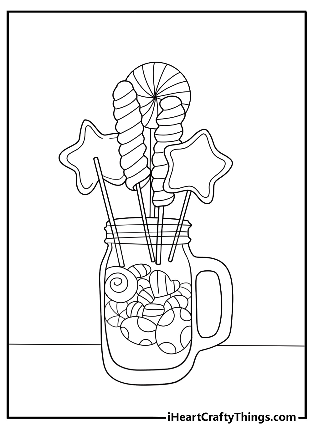 34 Lollipop Coloring Pages (100% Free To Print)