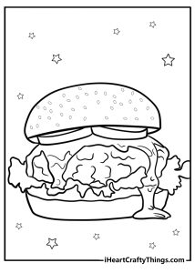 25 Hamburger Coloring Pages (Easy Free Printable PDFs)
