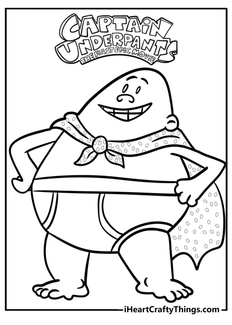 35 New Captain Underpants Coloring Pages (100% Free To Print)