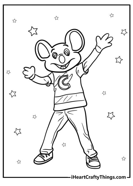28 New Chuck E. Cheese Coloring Pages (100% Free To Print)
