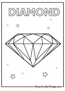 24 New Diamond Coloring Pages (100% Free To Print)