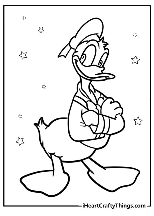 30 New Donald Duck Coloring Pages (100% Free To Print)