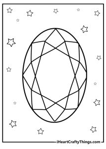 24 New Diamond Coloring Pages (100% Free To Print)