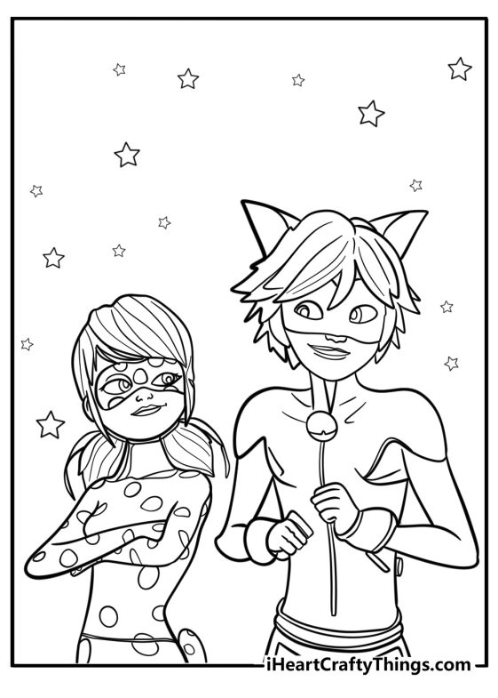 32 New Miraculous Ladybug Coloring Pages (100% Free To Print)
