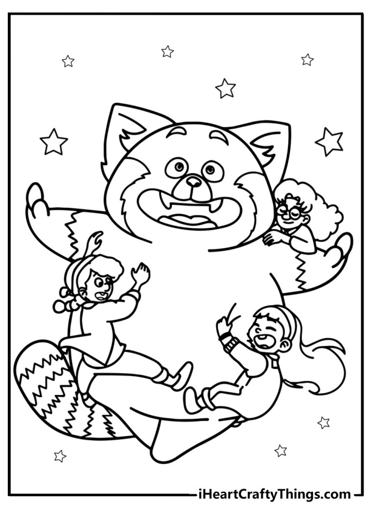 26 New Turning Red Coloring Pages (100% Free To Print)