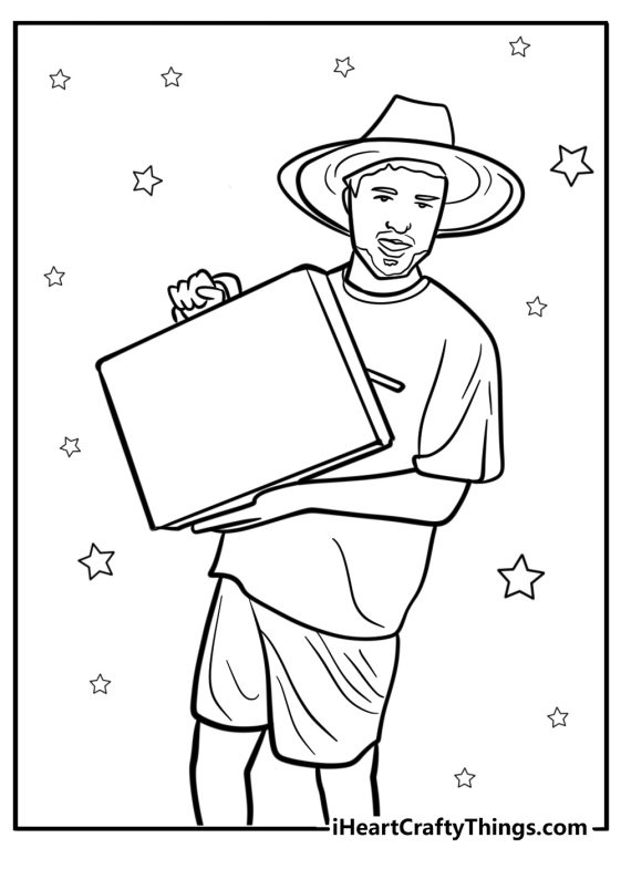 25 New MrBeast Coloring Pages (100% Free To Print)