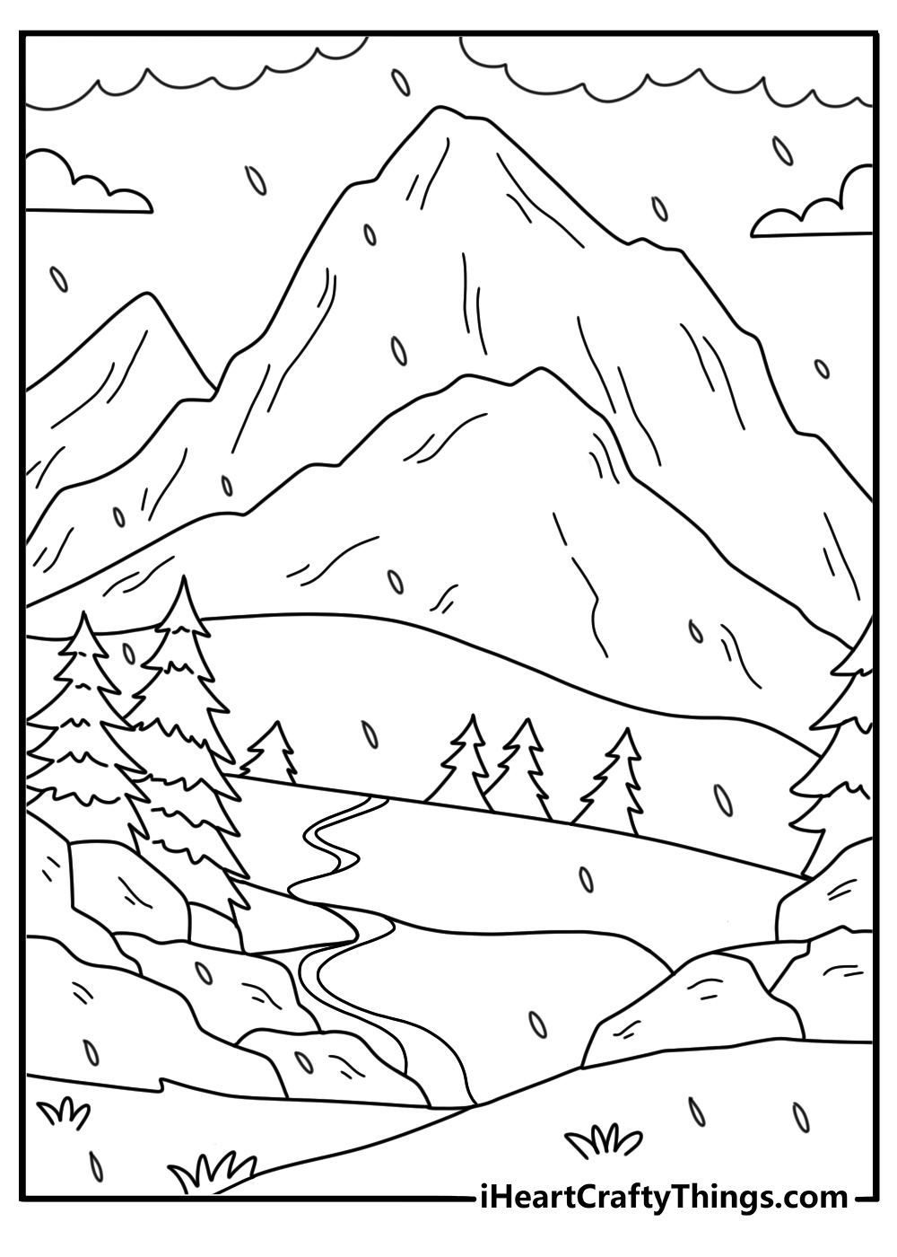36 Free Rain Coloring Pages (Easy PDF Printables For Kids)