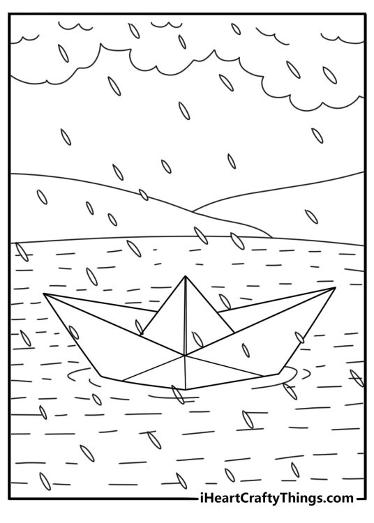36 Free Rain Coloring Pages (Easy PDF Printables For Kids)