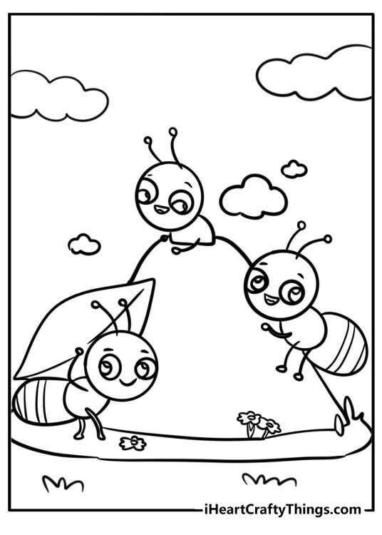 25 Ant Coloring Pages (100% Free To Print)