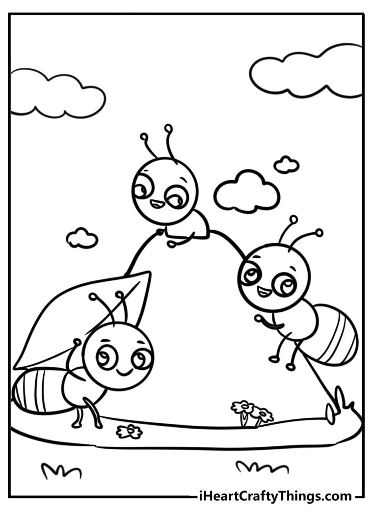 25 Ant Coloring Pages (100% Free To Print)