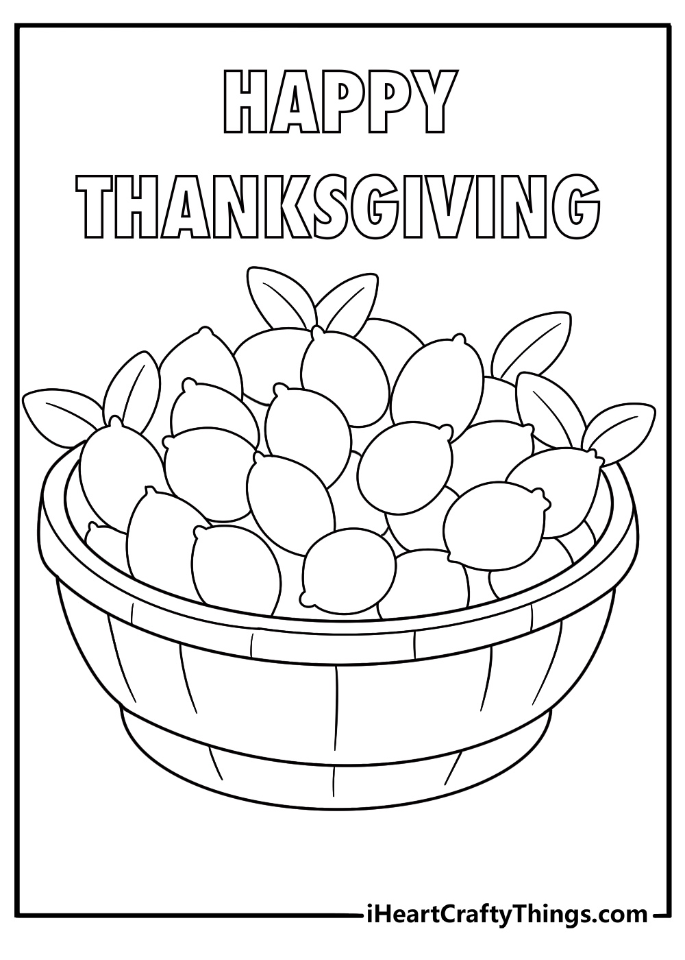 70 Thanksgiving Coloring Pages (Printable Free PDF For Kids)