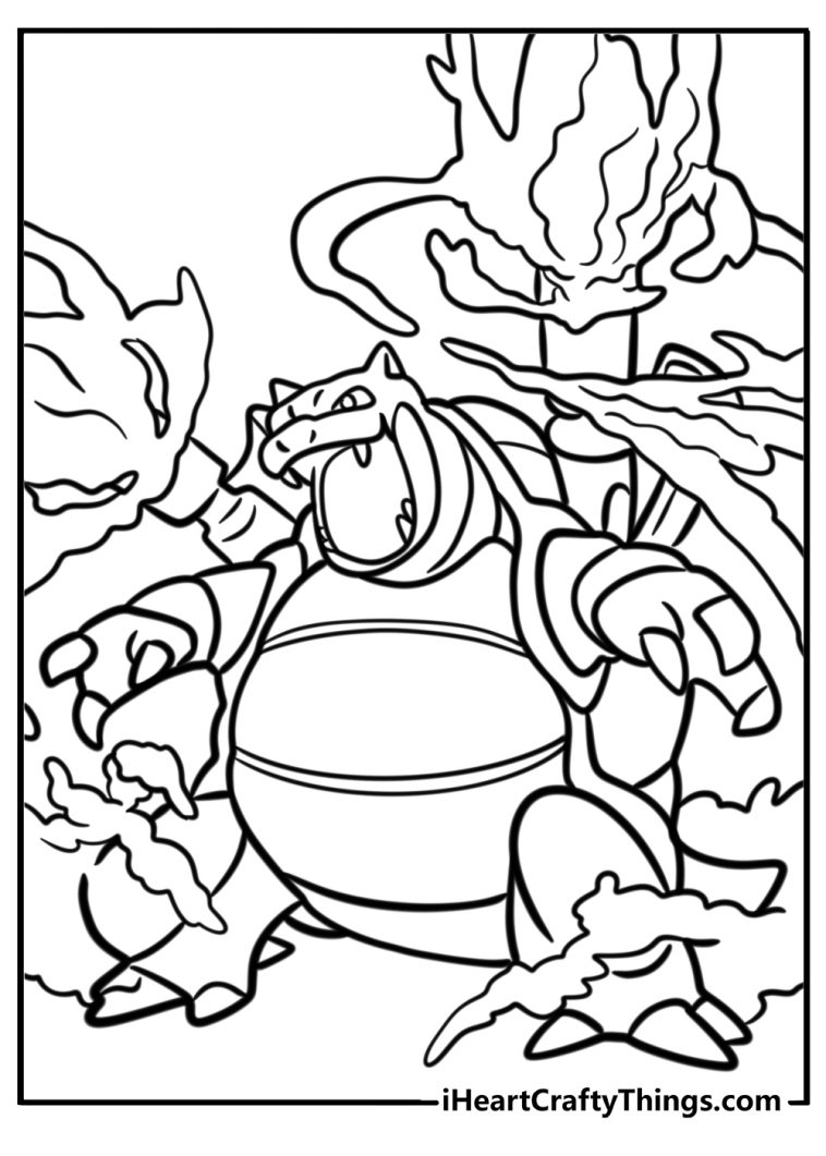 25 Blastoise Coloring Pages (Free To Print PDF Sheets)