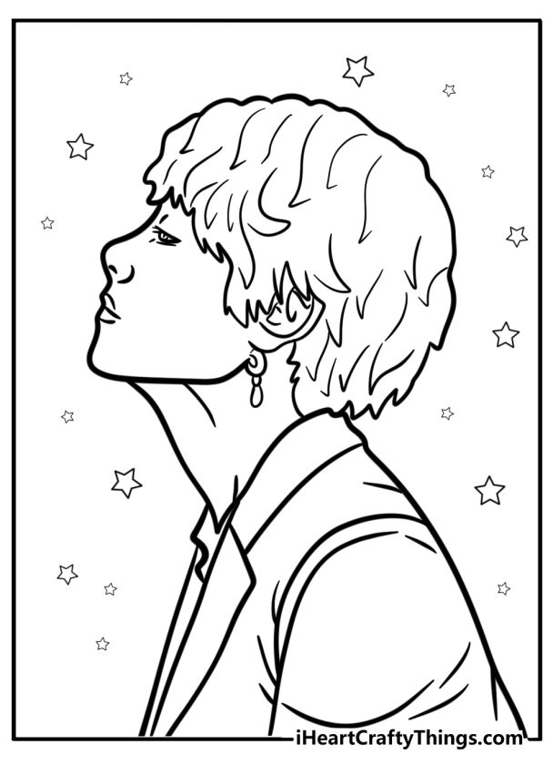 25 New BTS Coloring Pages (100% Free To Print)