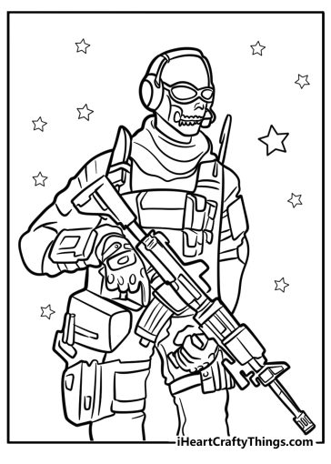 25 New Call Of Duty Coloring Pages (100% Free To Print)