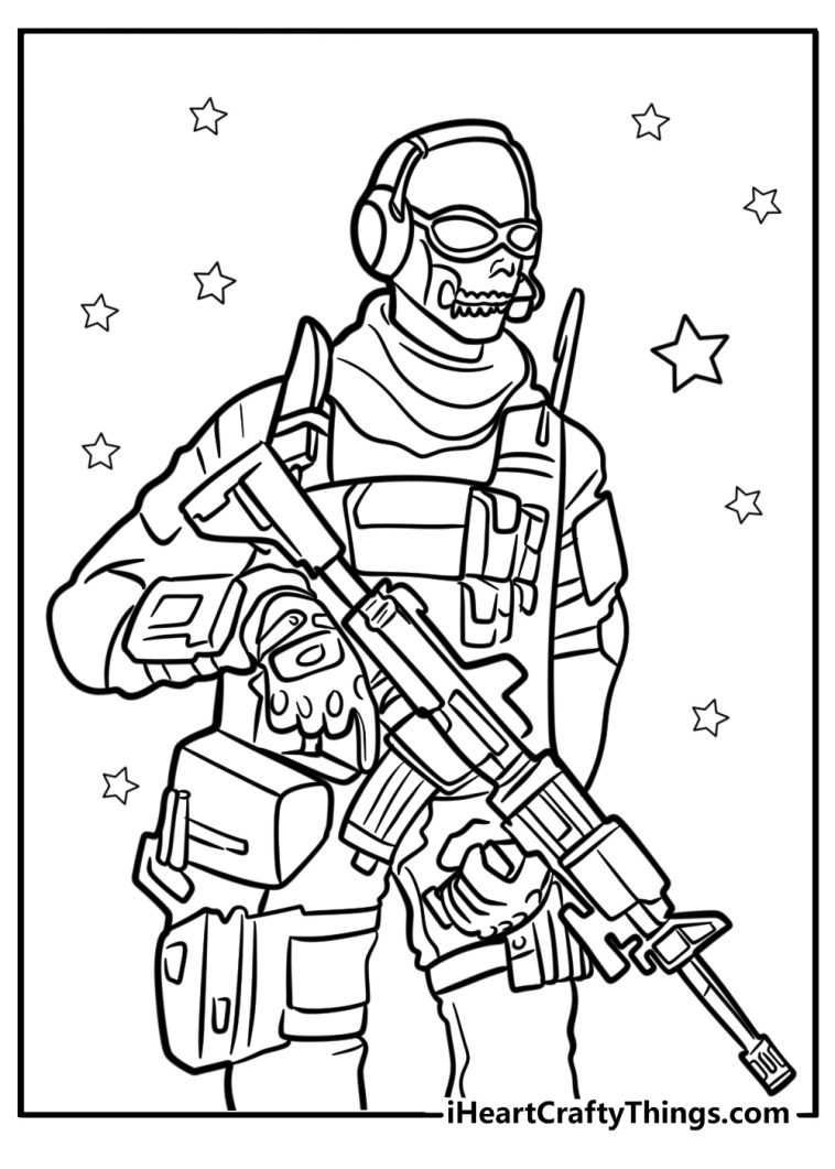 25 New Call Of Duty Coloring Pages (100% Free To Print)