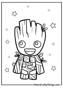 25 Groot Coloring Pages (Cute Printable Free PDFs For Kids)