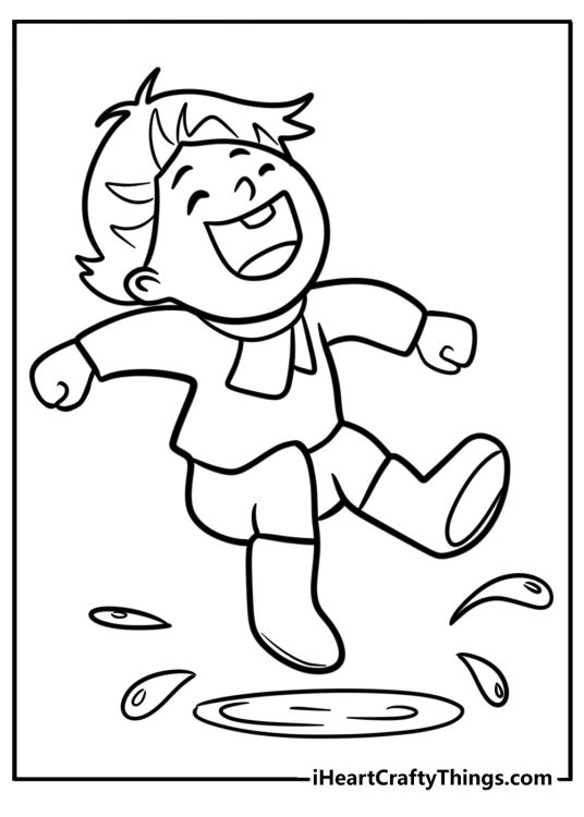 25 Free Rain Coloring Pages (Easy PDF Printables For Kids)