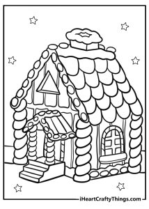 25 Gingerbread House Coloring Pages (Free Printable PDF)