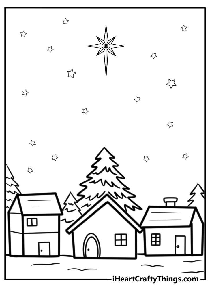 20 Christmas Star Coloring Pages (100% Free Printable PDF)