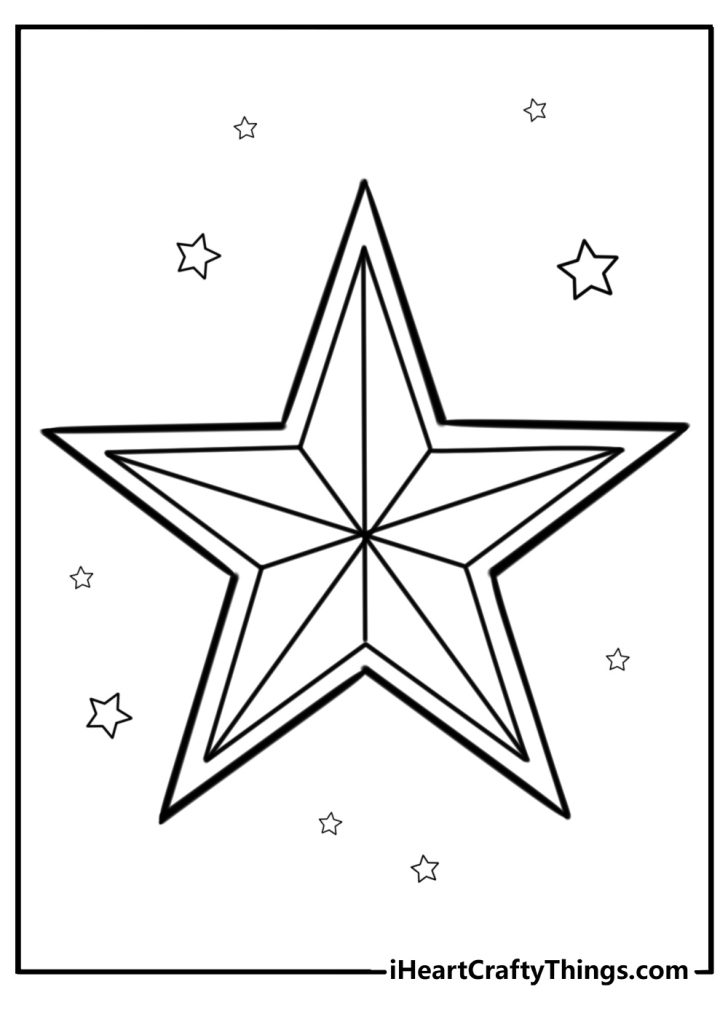20 Christmas Star Coloring Pages (100% Free Printable PDF)