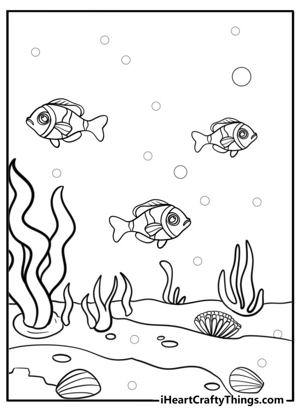 20 Coral Reef Coloring Pages (Free To Print PDF)