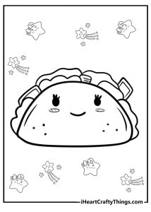 25 Taco Coloring Pages (Printable Free PDF For Kids)