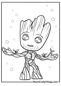 25 Groot Coloring Pages (Cute Printable Free PDFs For Kids)