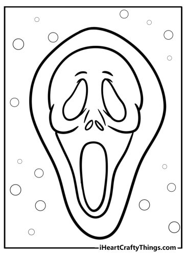20 New Scream Coloring Pages (100% Free To Print)