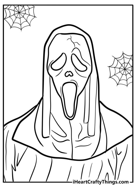 20 New Scream Coloring Pages (100% Free To Print)