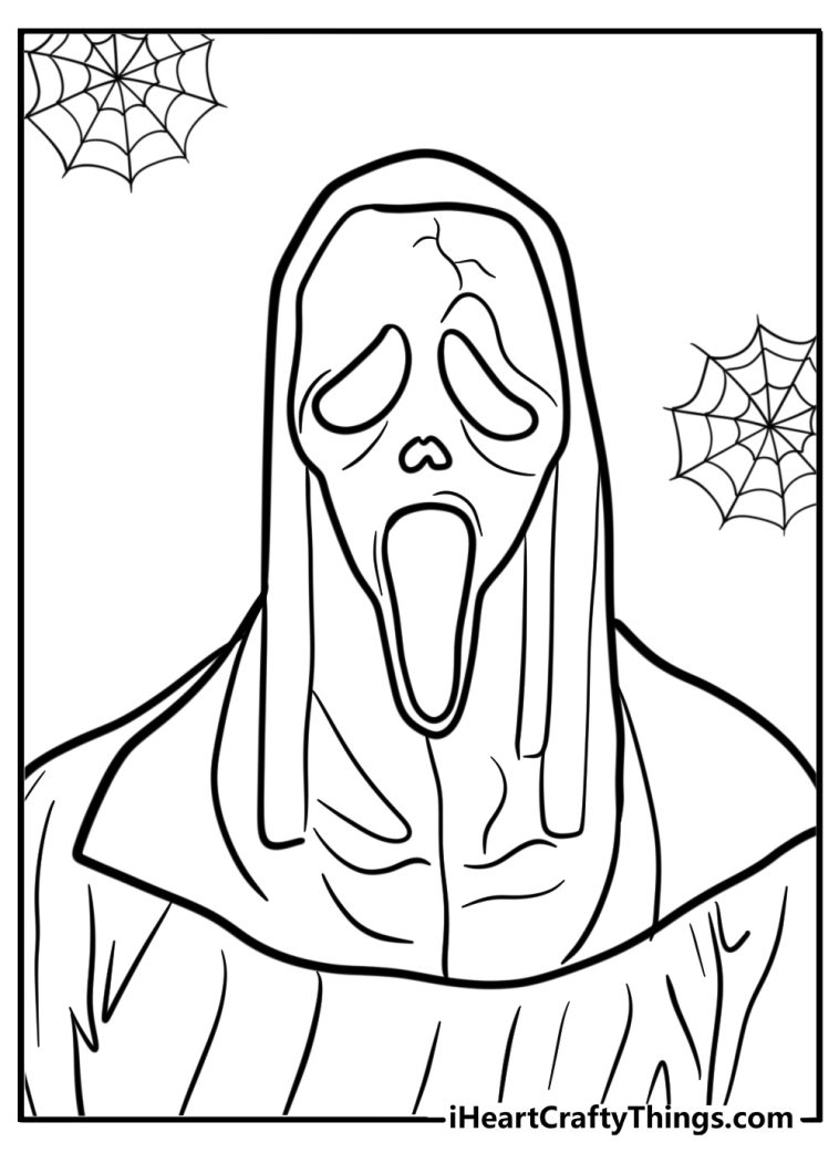 20 New Scream Coloring Pages (100% Free To Print)