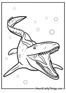 20 New Mosasaurus Coloring Pages (100% Free To Print)
