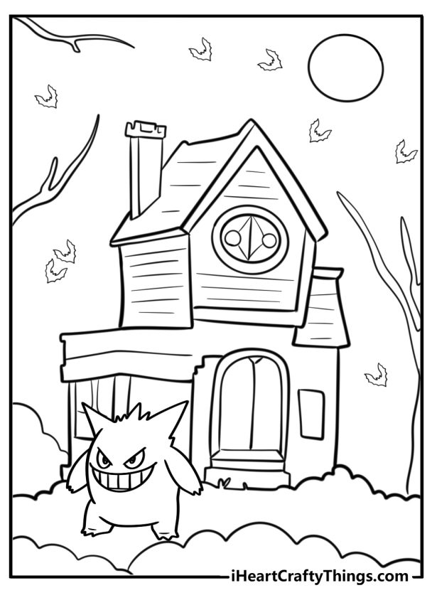 25 Gengar Coloring Pages (Free Printable PDFs For All Fans)