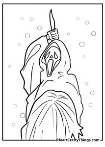 20 New Scream Coloring Pages (100% Free To Print)
