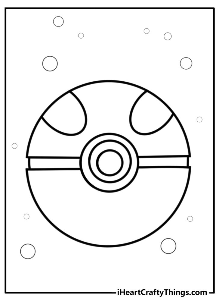 25 Poké Ball Coloring Pages (Printable Free PDF)