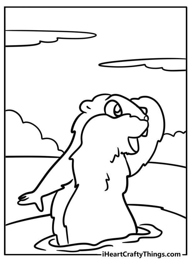 20 Groundhog Day Coloring Pages (100% Free To Print)