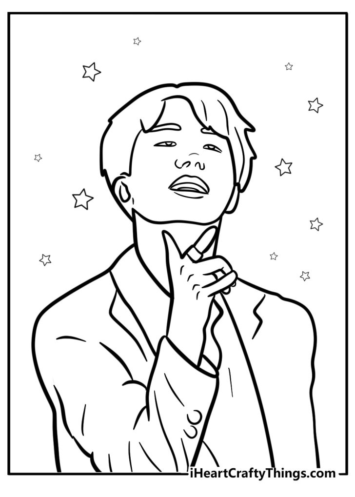 25 New BTS Coloring Pages (100% Free To Print)